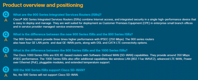 The Cisco 900 Series ISR Migration - Router Switch Blog